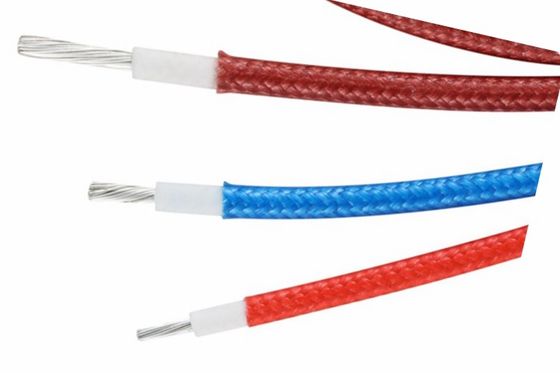 Fiberglass Braided Electrical Cable silicone insulation wire Heat Proof