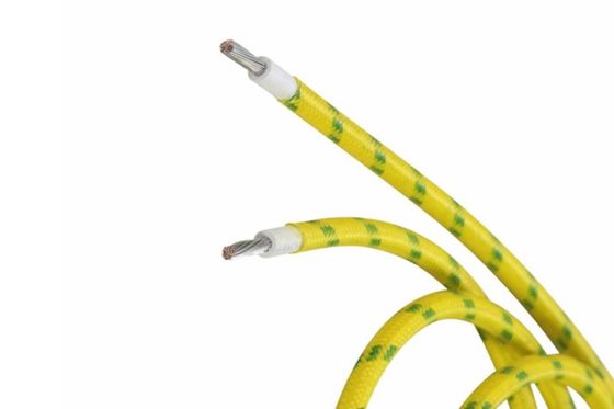 Fiberglass Braided Electrical Cable silicone insulation wire Heat Proof